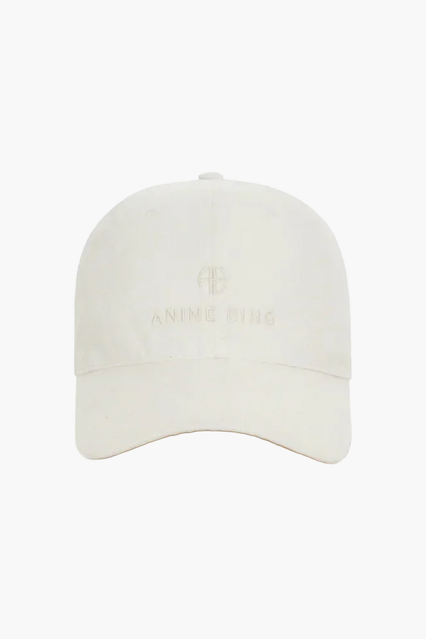 ANINE BING JEREMY BASEBALL CAP IN IVORY | THE NEW TREND – The New Trend